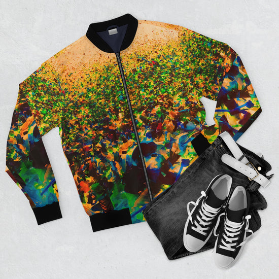 Crushed Men's AOP Bomber Jacket – alwaysgetlucky.com